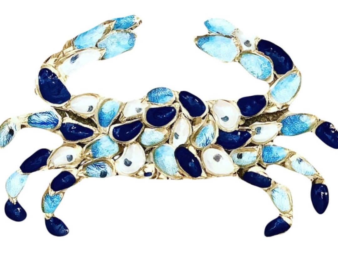 Coastal Oyster Crab Shell Wall Decor - Etsy