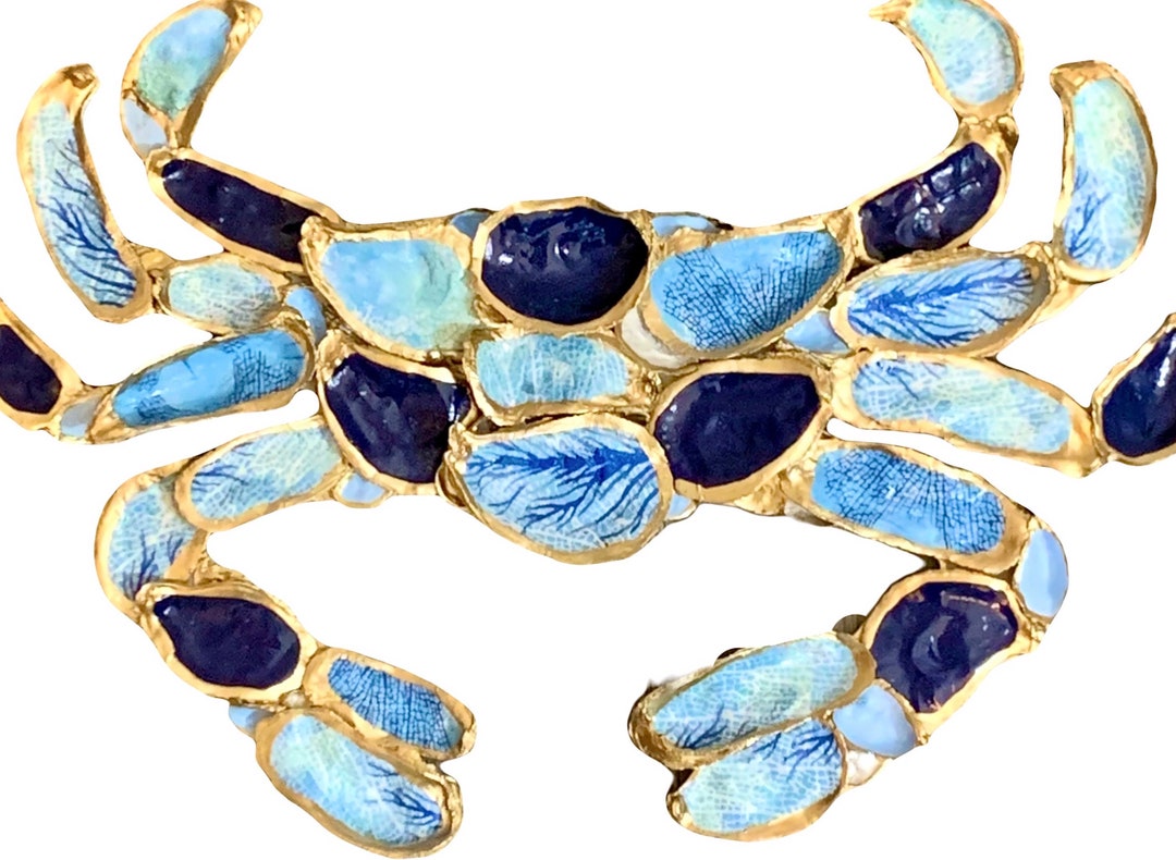 Coastal Oyster Crab Shell Wall Decor - Etsy