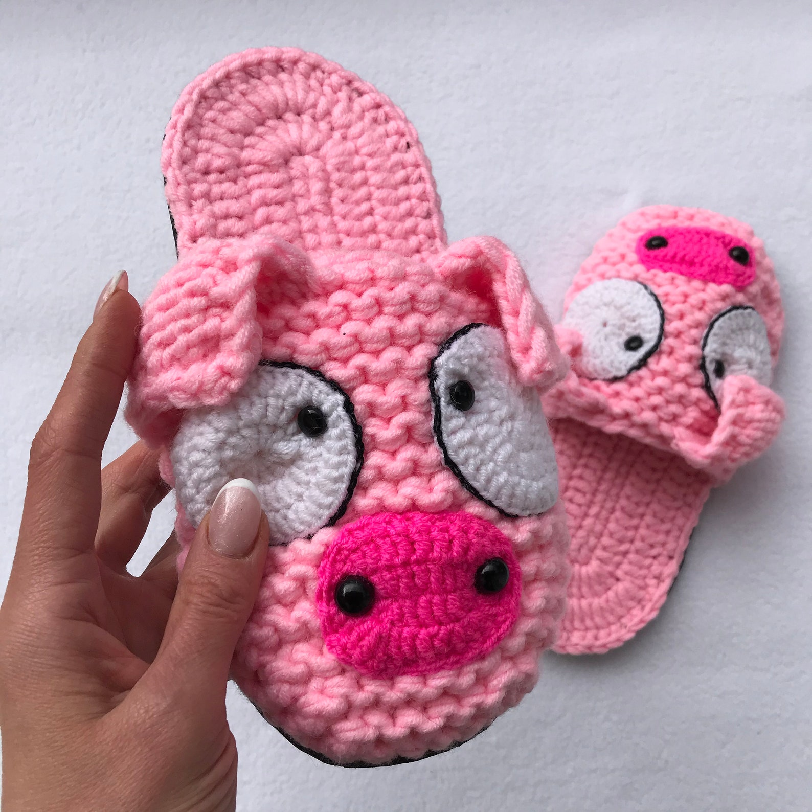 Pink Slippers Women's Pig Slippers Funny Slippers Pink - Etsy