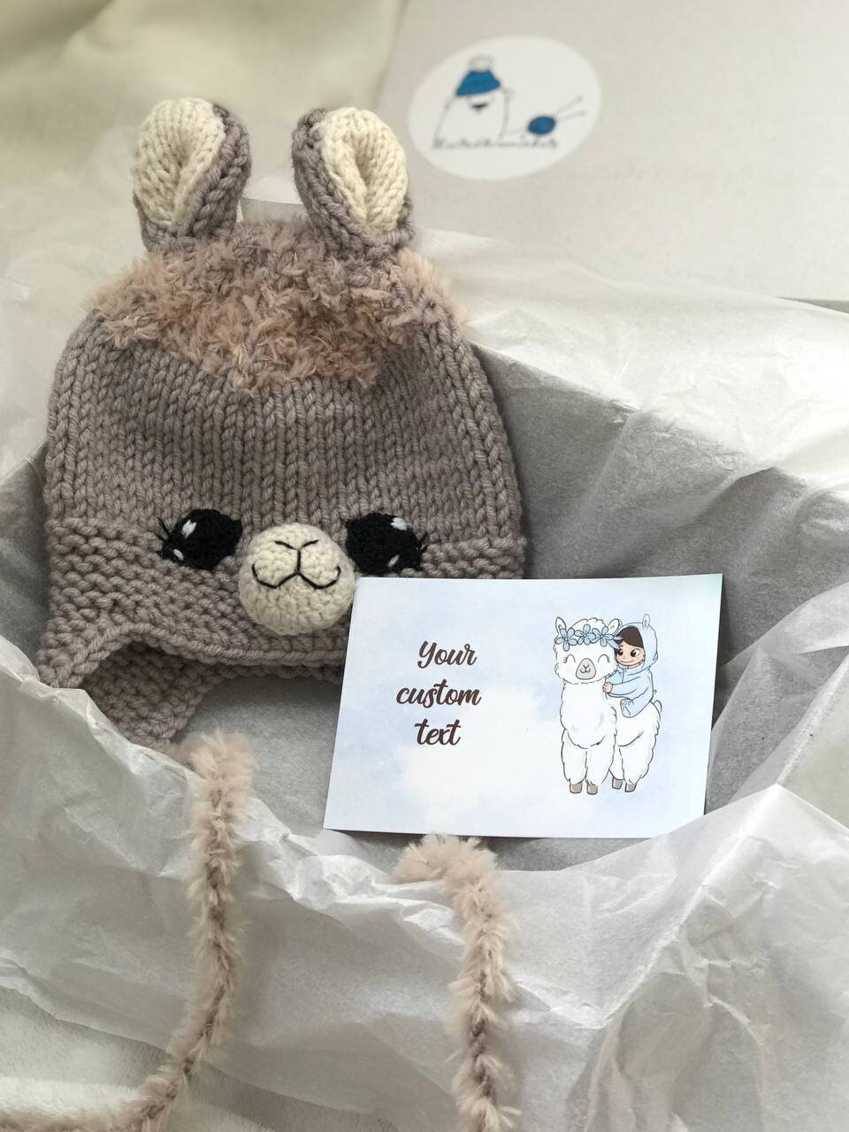 Adult and Kids Llama Hat Llama Kids Hat Llama Winter Hat Fun - Etsy