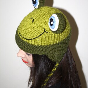 Happy Frog Handmade Frog Hat for Babies/children and Adults Green Frog ...