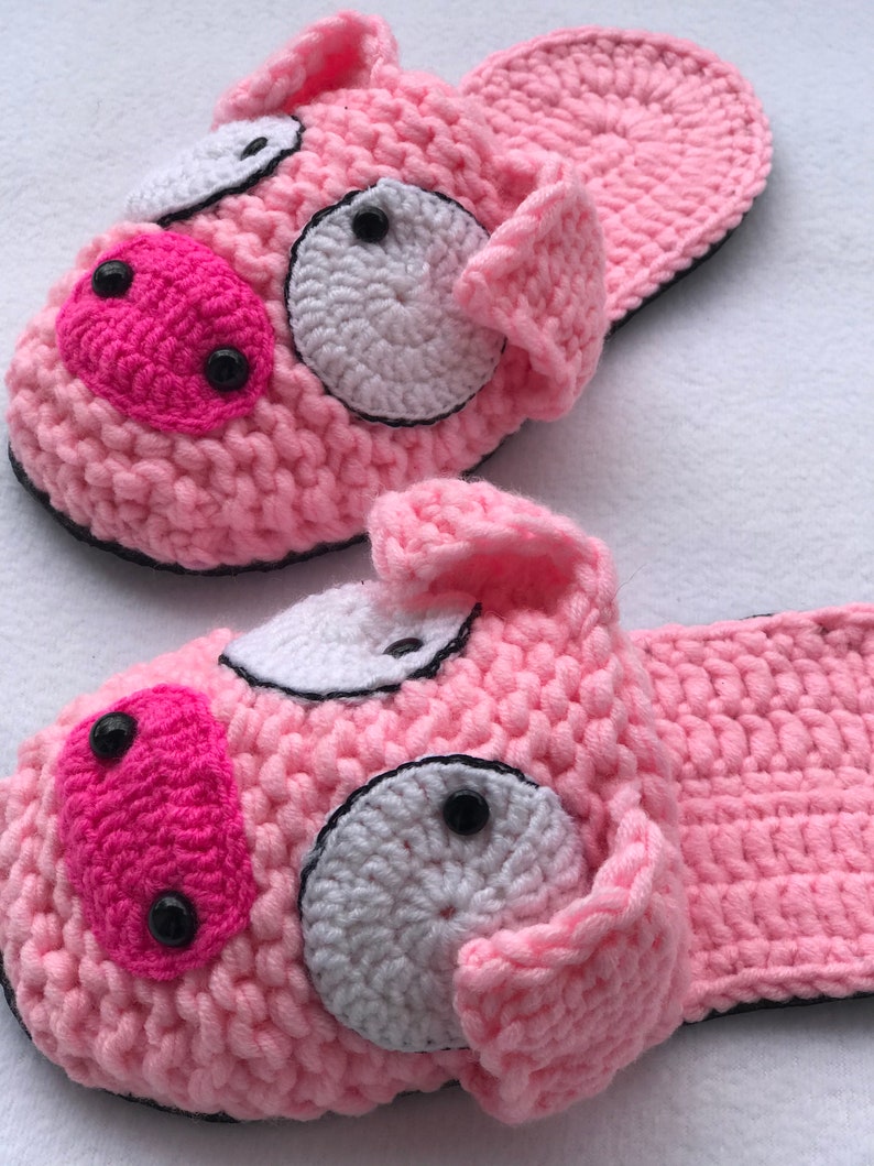 Pink Slippers Women's Pig Slippers Funny Slippers Pink | Etsy