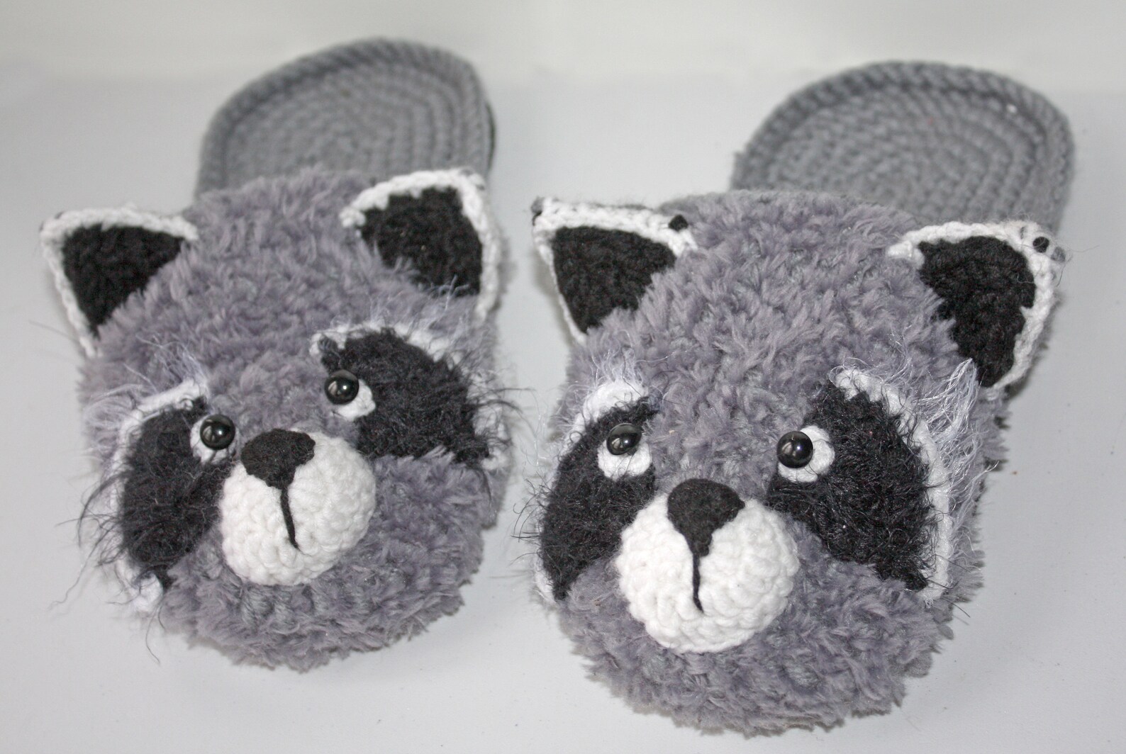 Raccoon slippers wild woodland raccoon slippers hand made | Etsy