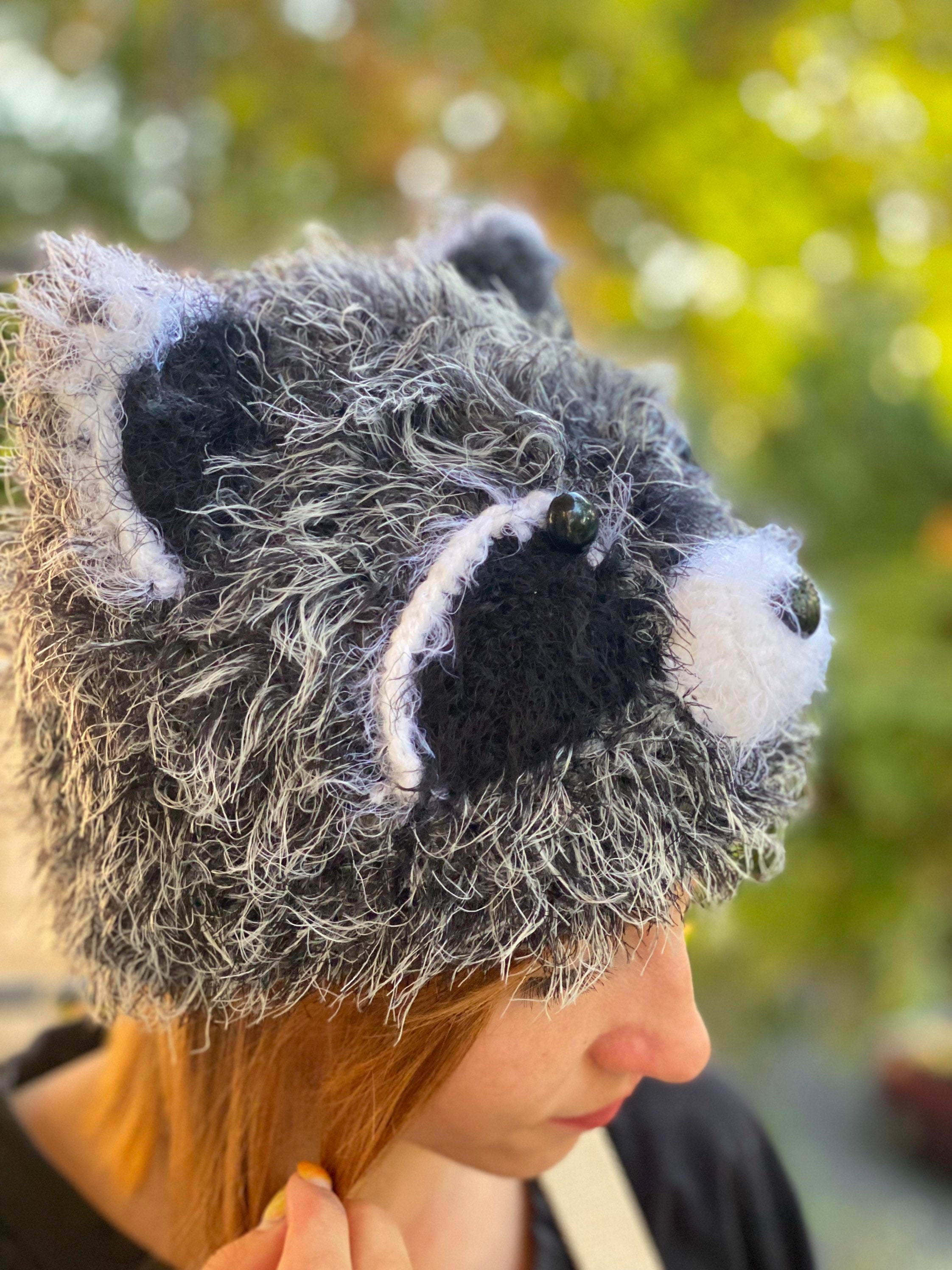 The Cozy Raccoon Hat Raccoon Hat Animal Hat Hats for Kids Hats | Etsy