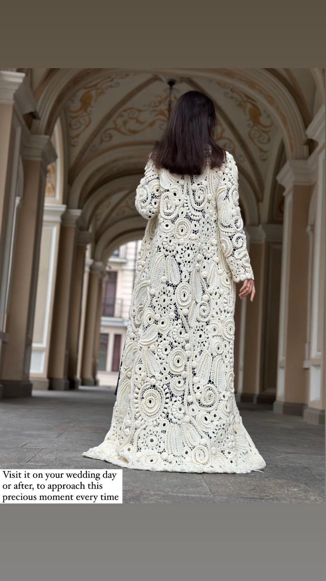 Handmade Irish Crochet Wedding Dress – Boho Lace Gown for Creative ...