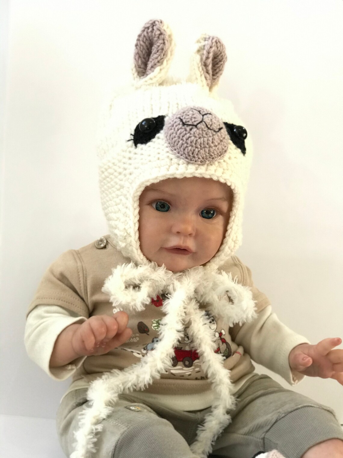 Llama gift Baby llama hat Llama beanie Funny gift crochet | Etsy