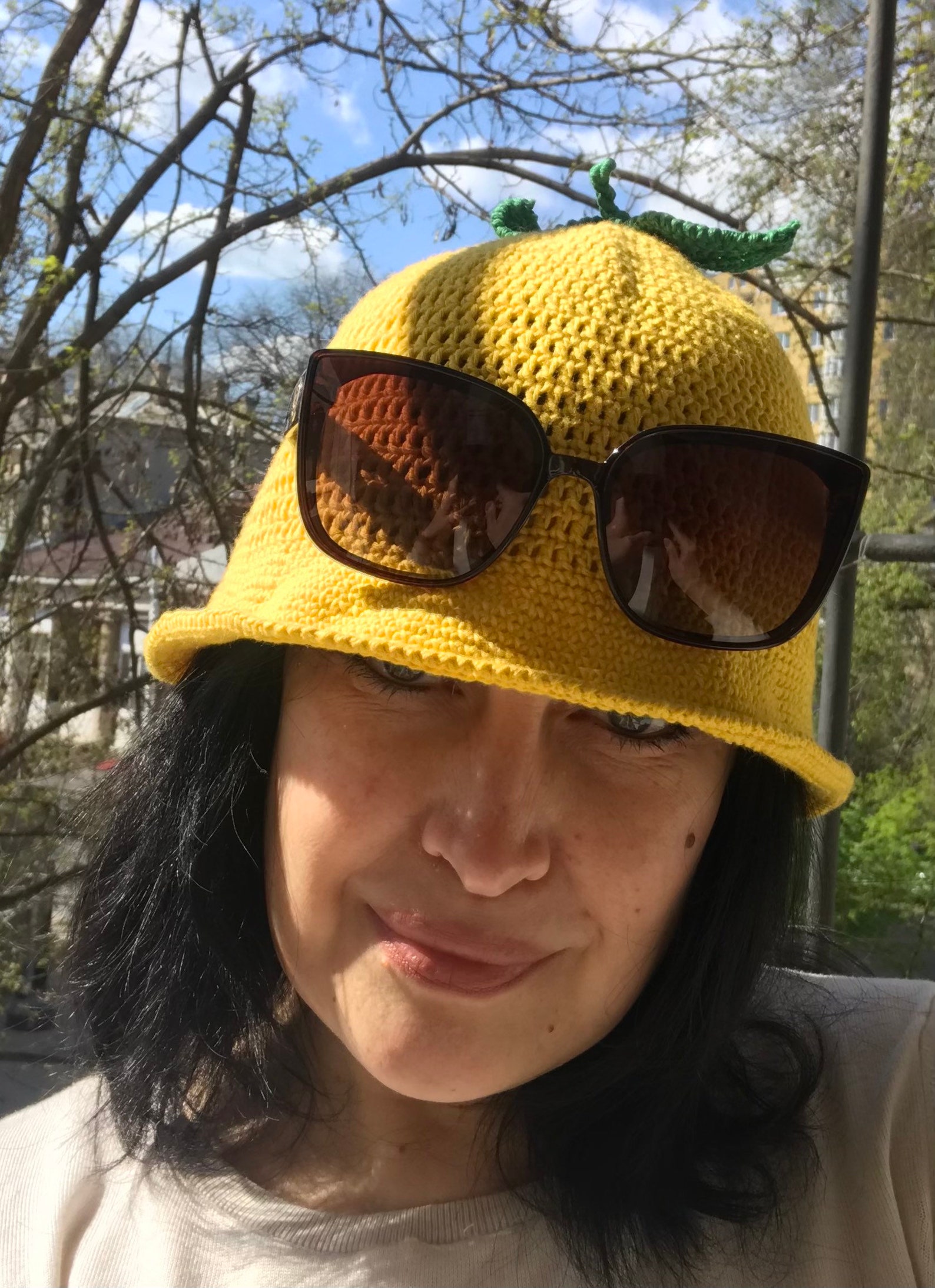 Lemon Crochet Sun Hat – Handmade Fruit Hat for Baby to Adult – Summer ...