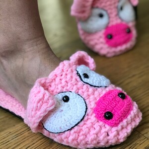 Pink Slippers Women's Pig Slippers Funny Slippers Pink - Etsy