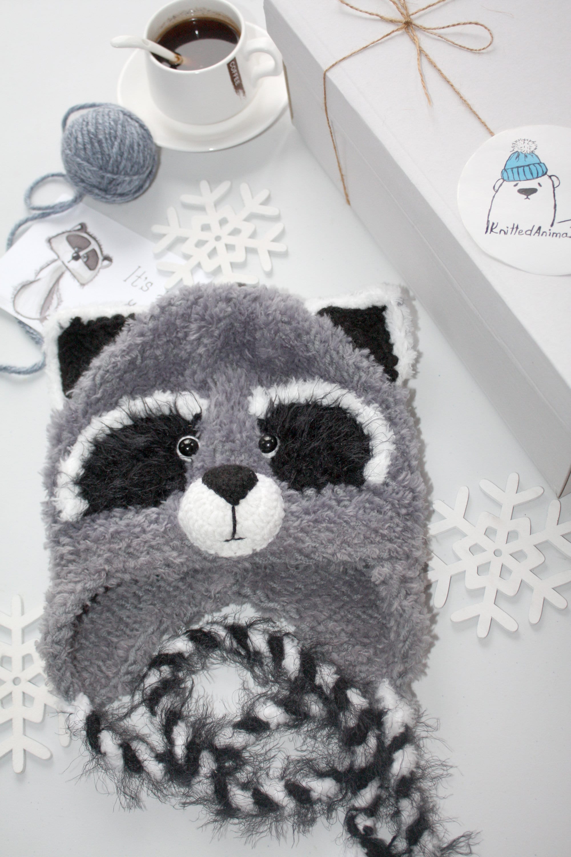 The Cozy Raccoon Hat Raccoon Hat Gift for Kids Gift for Teen - Etsy