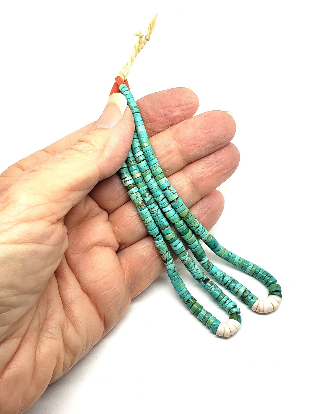 Hold for A. Guidi Turquoise Jacla Turquoise Heishe Pueblo Santo Domingo ...