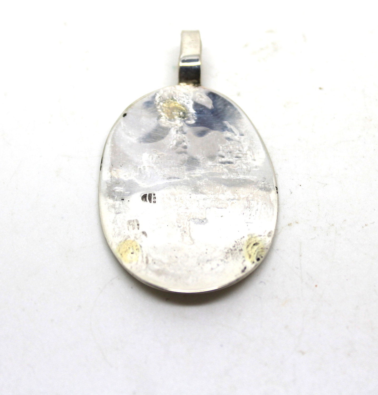 Vintage Hopi Silver Overlay Pendant | Etsy