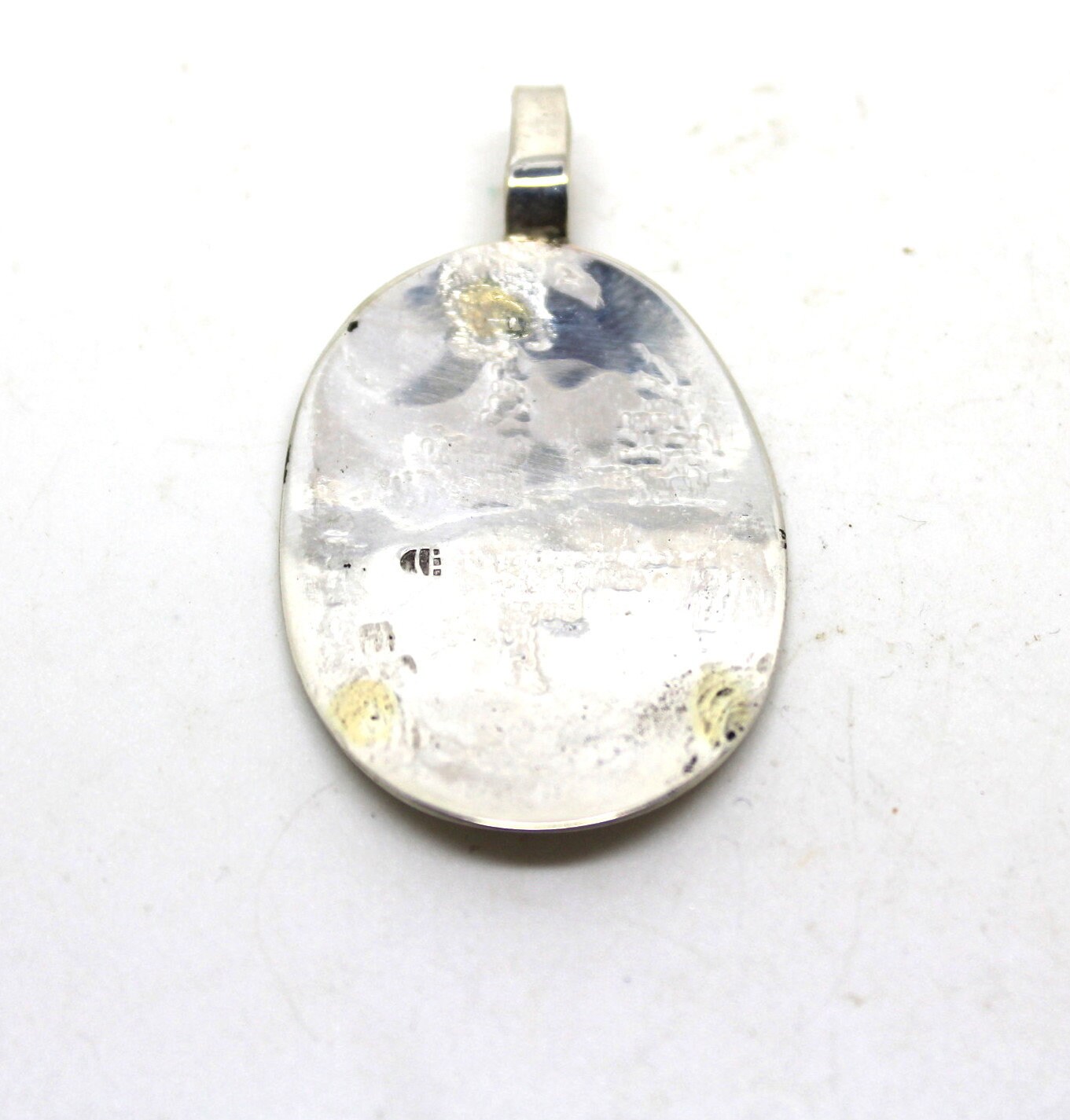 Vintage Hopi Silver Overlay Pendant - Etsy