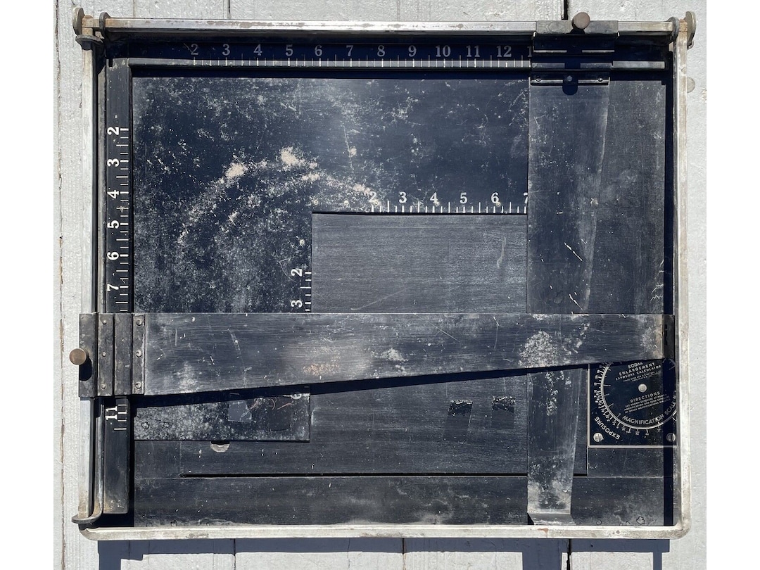 Vintage Mid-century Kodak Enlargement Exposure Calculator & Measuring ...