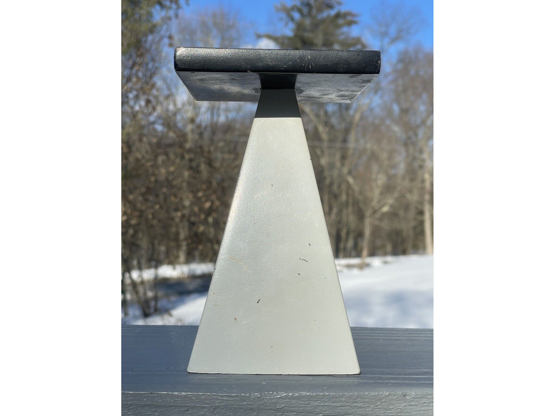 Antique Vintage Mid-century Modern Art Deco Black White Steel Stand ...