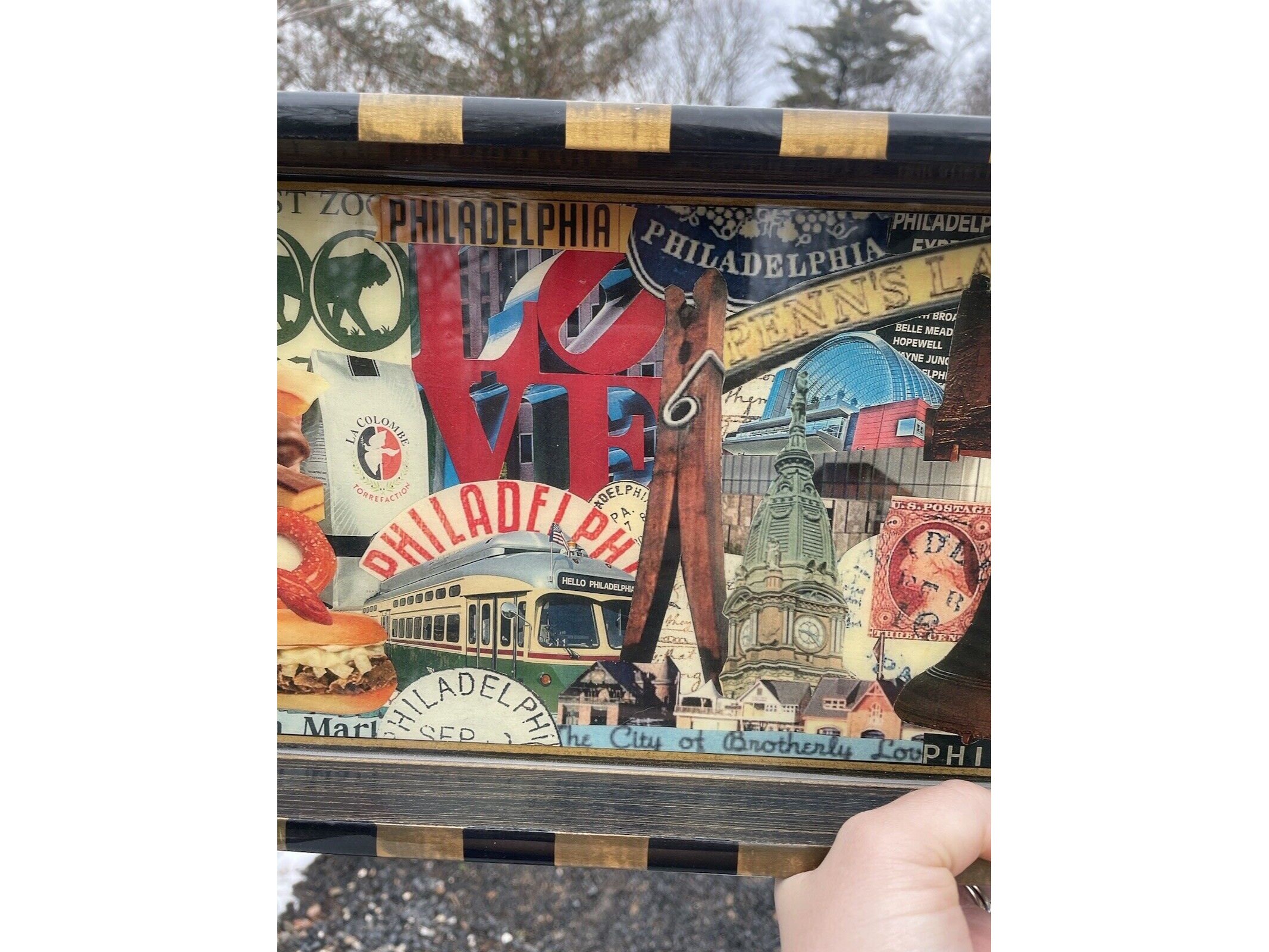 Vintage Annie Modica Philadelphia Handcrafted Tray Artist Design ...