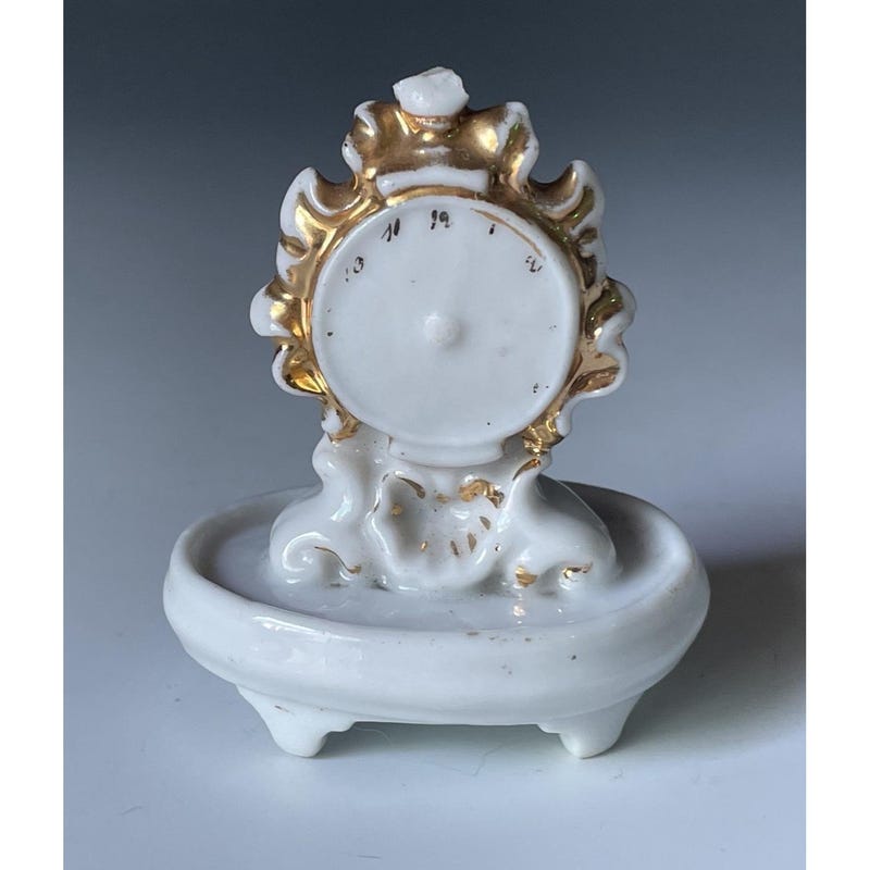 Porcelain Miniature Clock - Etsy