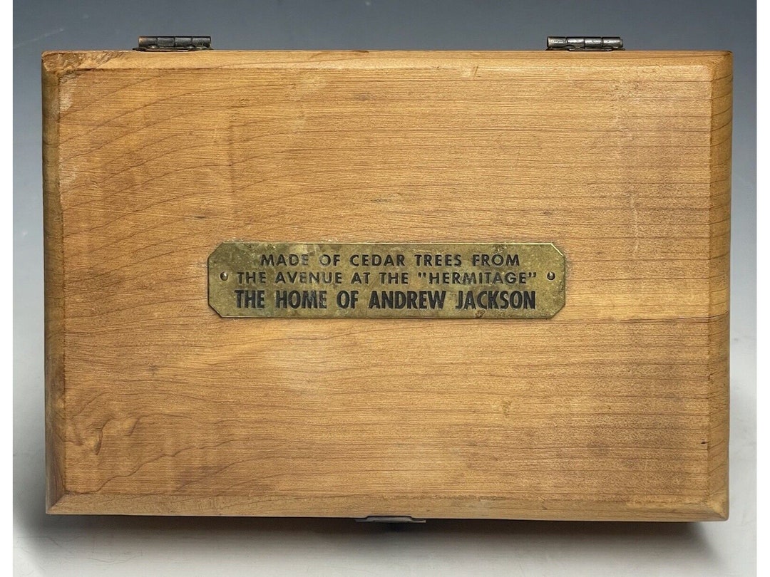 President Andrew Jackson - RARE Vintage Cedar Box Presidential Home ...