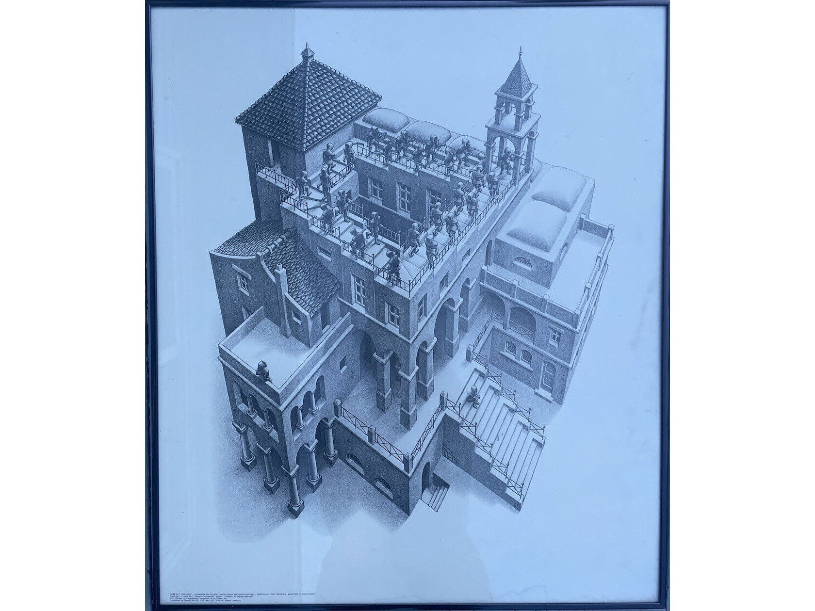 Rare Mid-century Mc Escher Impossible Penrose Paradox Ascending ...