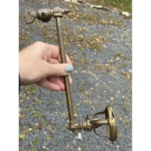 Antique Twist Brass Victorian Wall Sconce Lamp Bracket Architectural ...