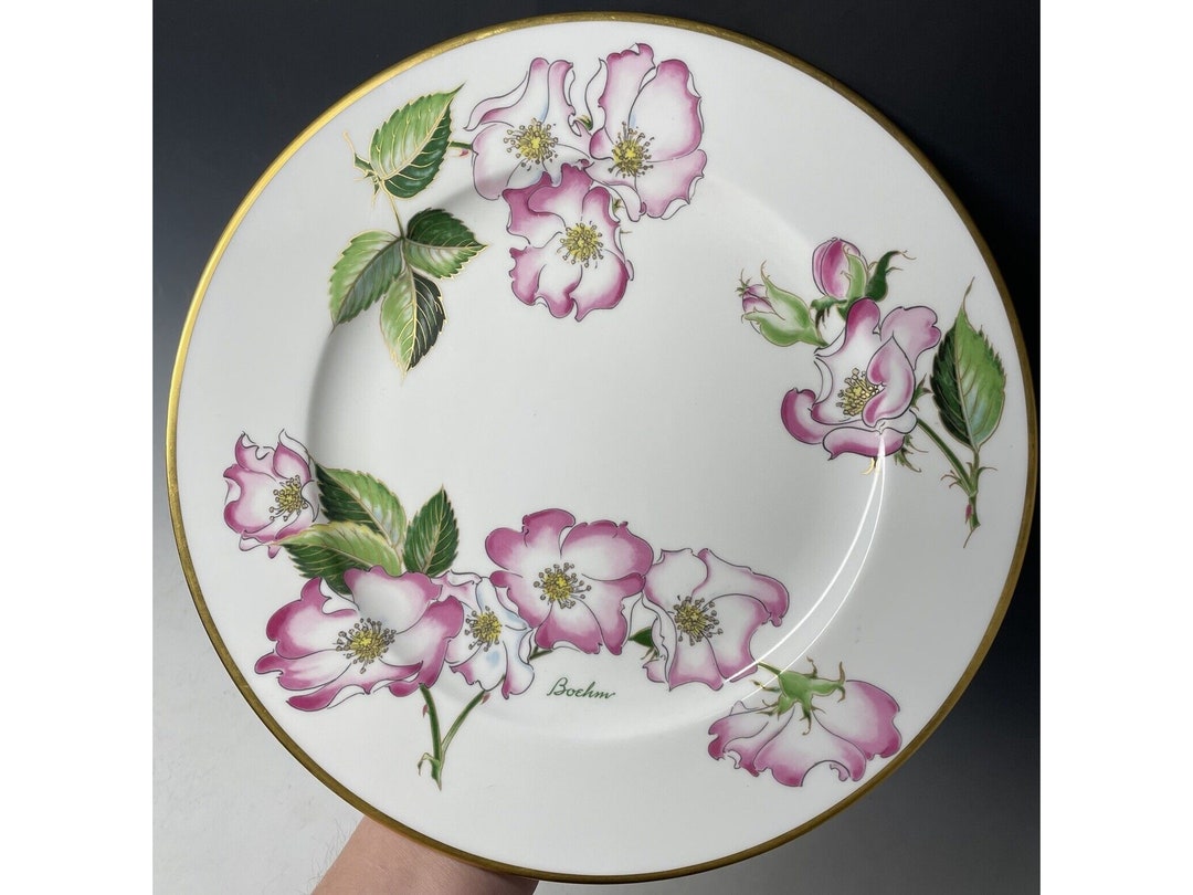 Vintage Boehm Porcelain Ballerina Rose 10 3/4" Plate Serving Platter ...