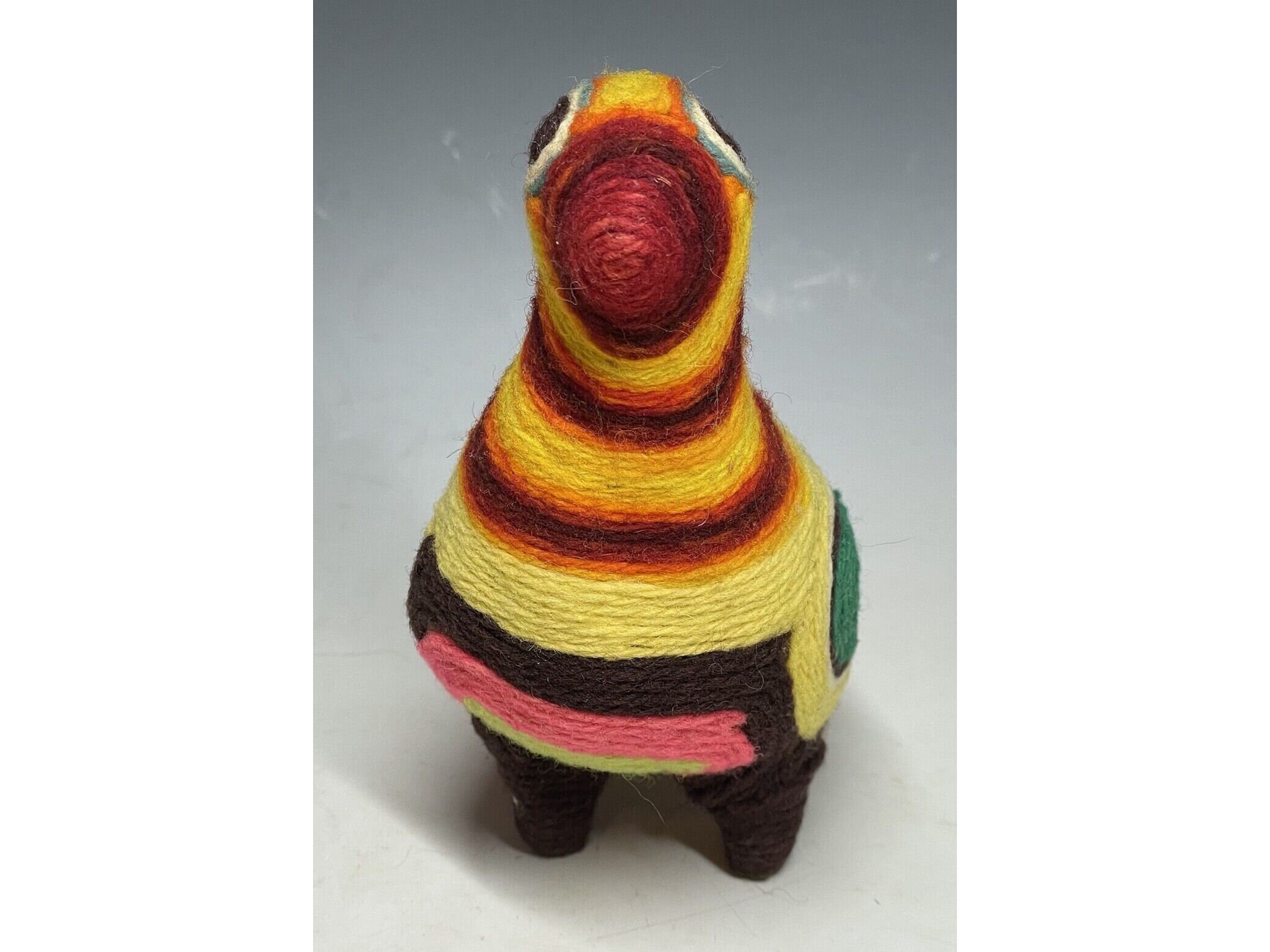 Vintage Huichol Mexican Folk Art Yarn String Bird Figurine Avian ...