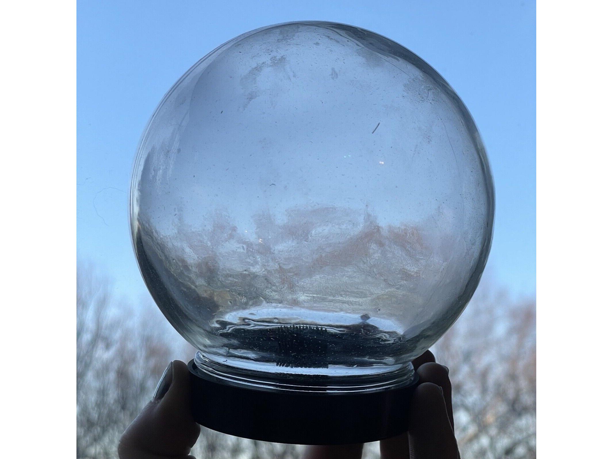 Vintage 1940s Mid-century Lewis Weil Glass Globe Plastic Base Flower ...