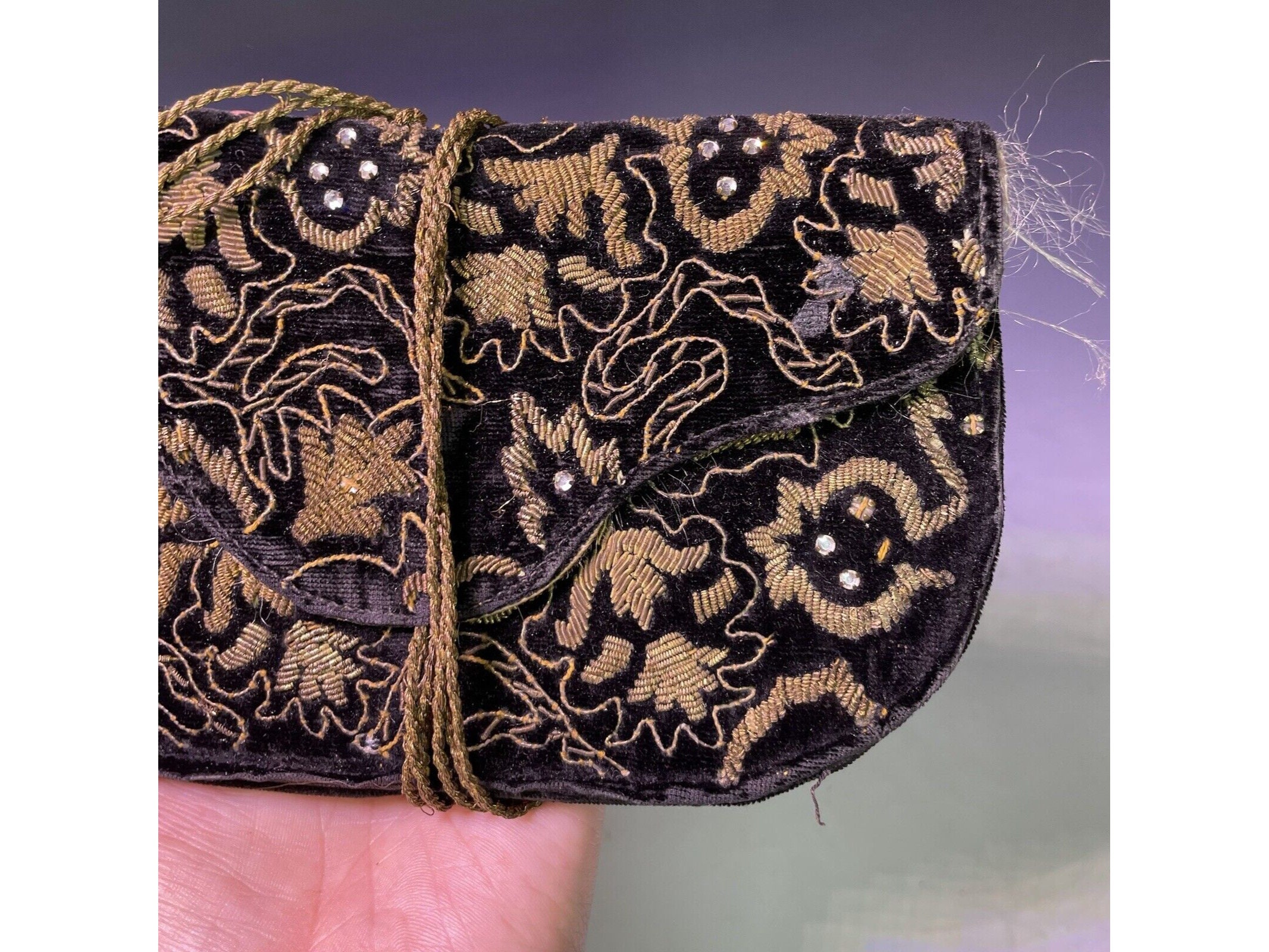 Antique Vintage Art Deco Austrian Metallic Embroidered - Etsy