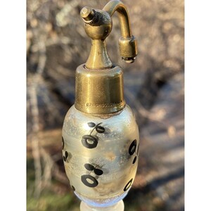 Antique - Vintage Art Deco Mercury Glass Perfume Bottle Atomizer ...