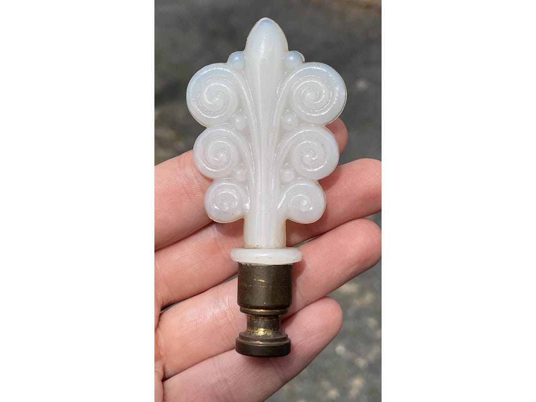 Vintage 20th C. Retro Alacite Opalescent Glass Peacock Lamp Finial - Etsy