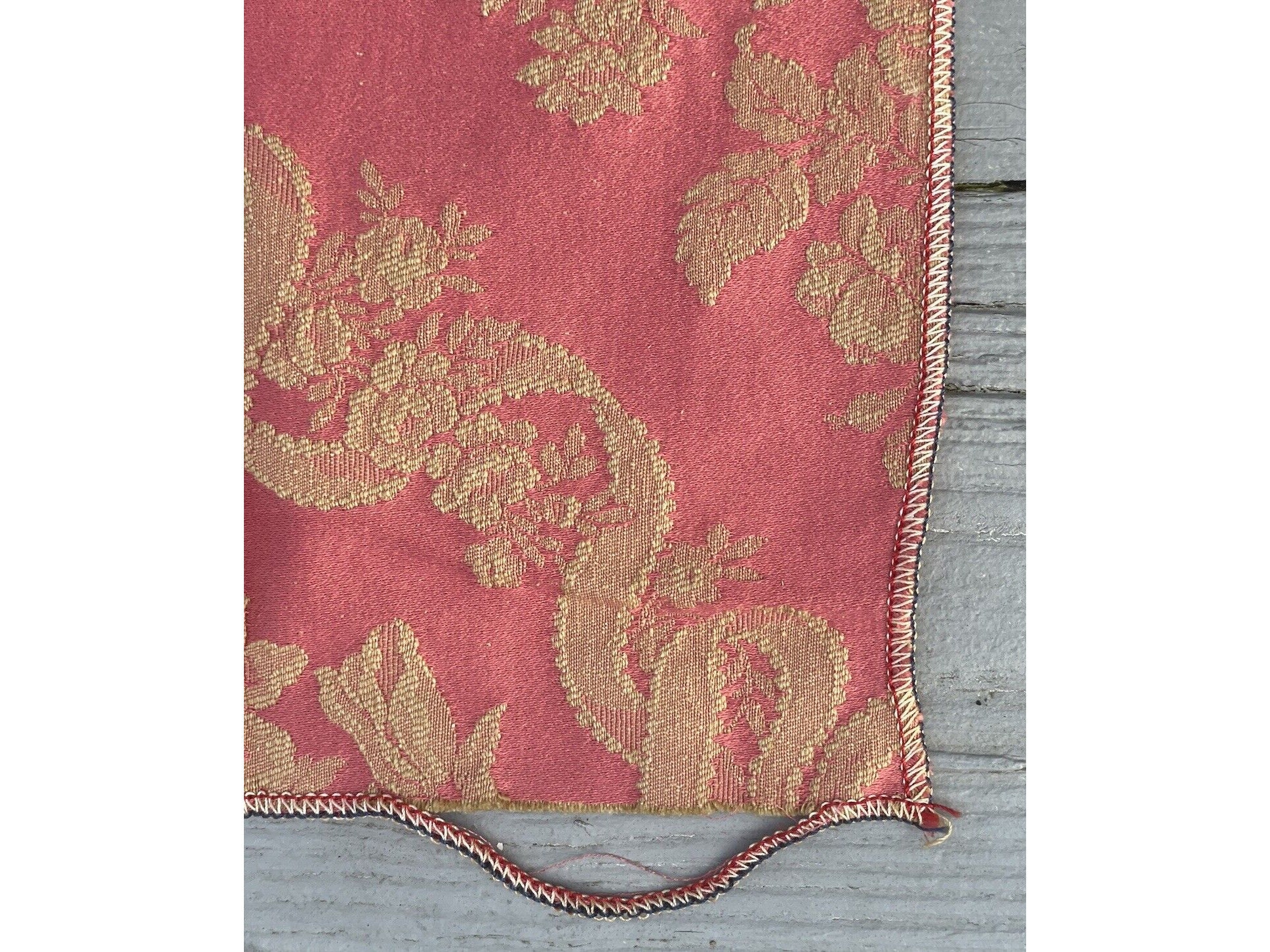 ROSE PINK Mid-century Modern Miramar Damask 100% Silk Scalamandre Silks ...