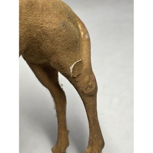 RARE Antique 2 Hump Putz German Nativity Camel Flocked Christmas Decor ...