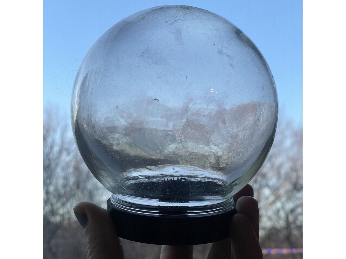 Vintage 1940s Mid-century Lewis Weil Glass Globe Plastic Base Flower ...