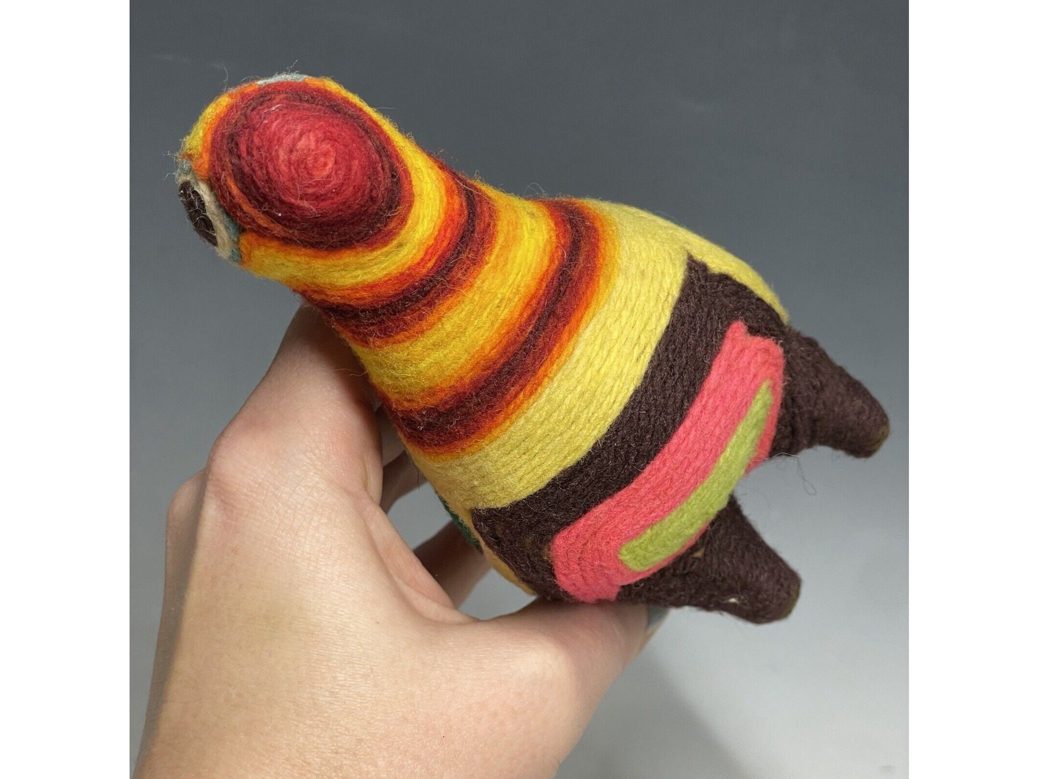 Vintage Huichol Mexican Folk Art Yarn String Bird Figurine Avian ...