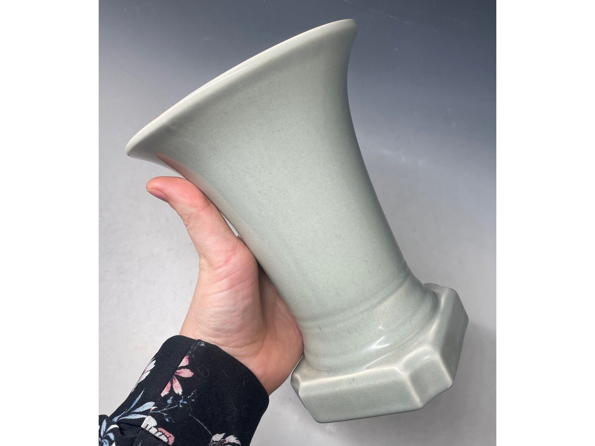 Vintage Two Tone Art Deco Mid-century Modern Art Pottery Vase - Etsy