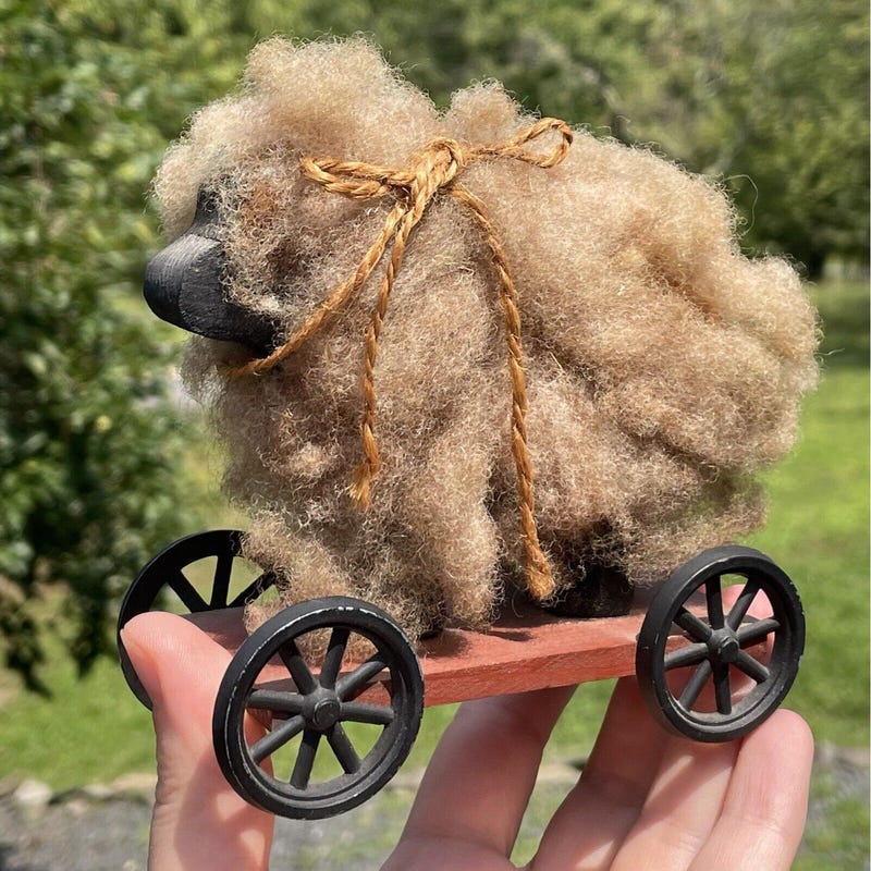 Sheep Pull Toy - Etsy