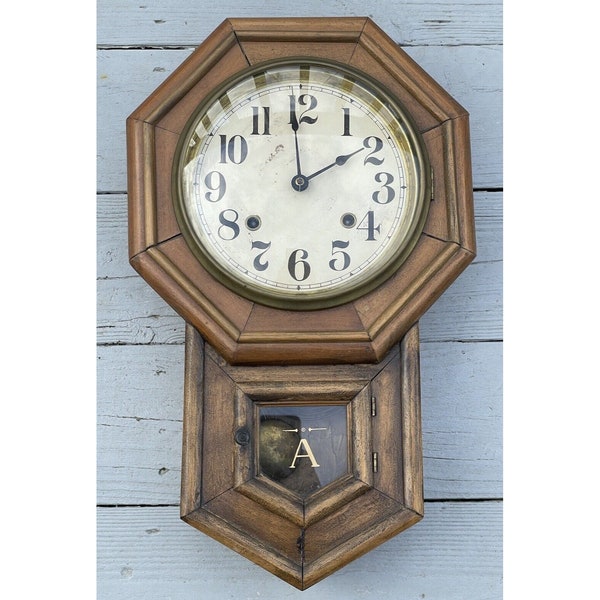 Antique Japanese Wall Clock - Etsy