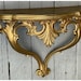 Vintage Cast Plastic Hollywood Regency Retro Style Wall Console ...