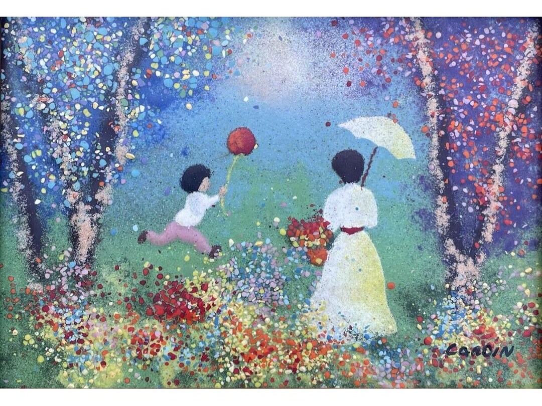 Vintage Retro French Mid-century Louis Cardin Enamel Copper Wall Art ...