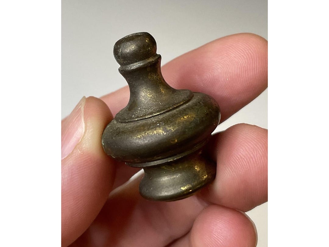 Vintage Brass Lamp Finial Hardware Retro Art Deco Mid-century Hollywood ...