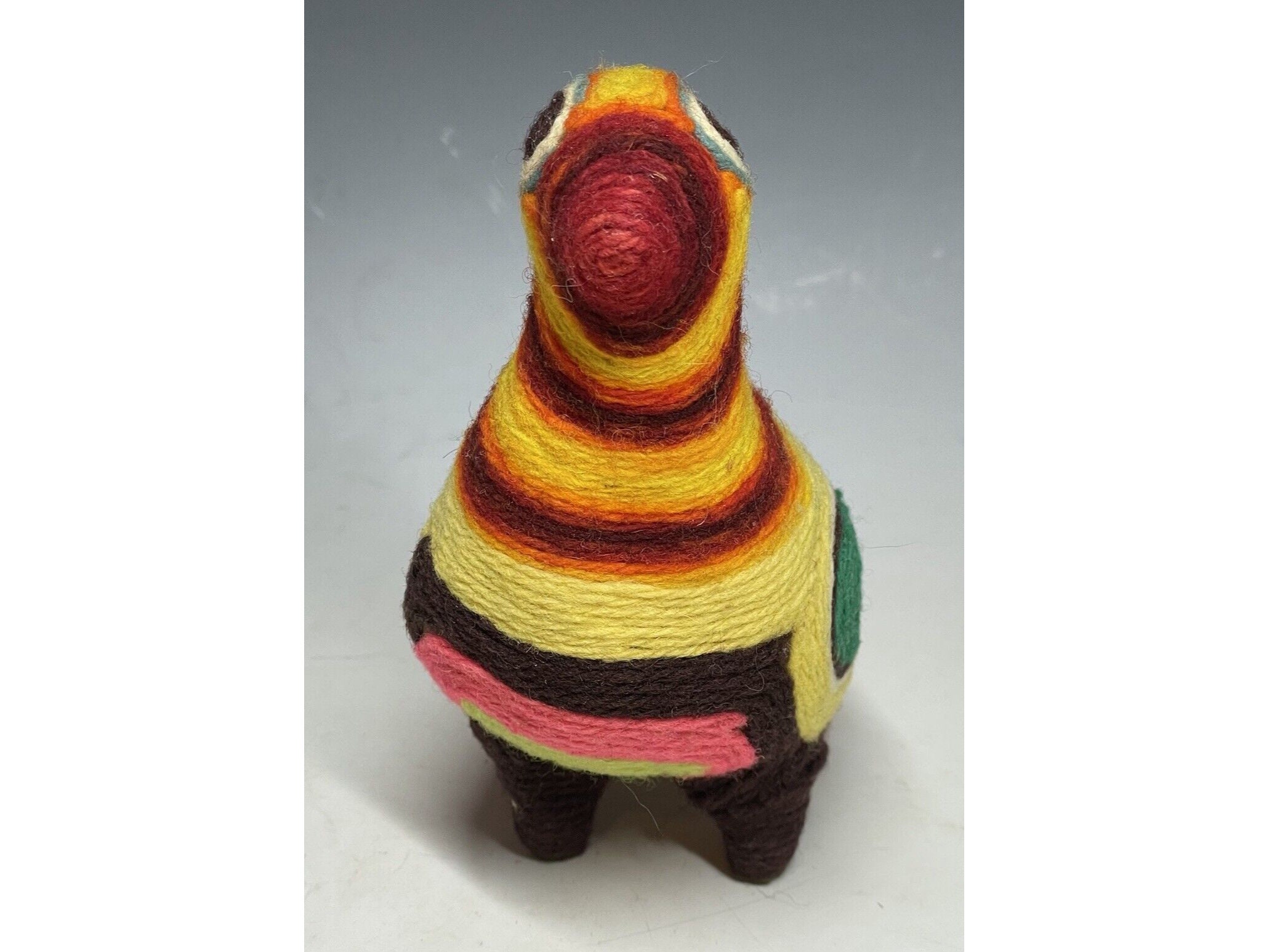 Vintage Huichol Mexican Folk Art Yarn String Bird Figurine Avian ...