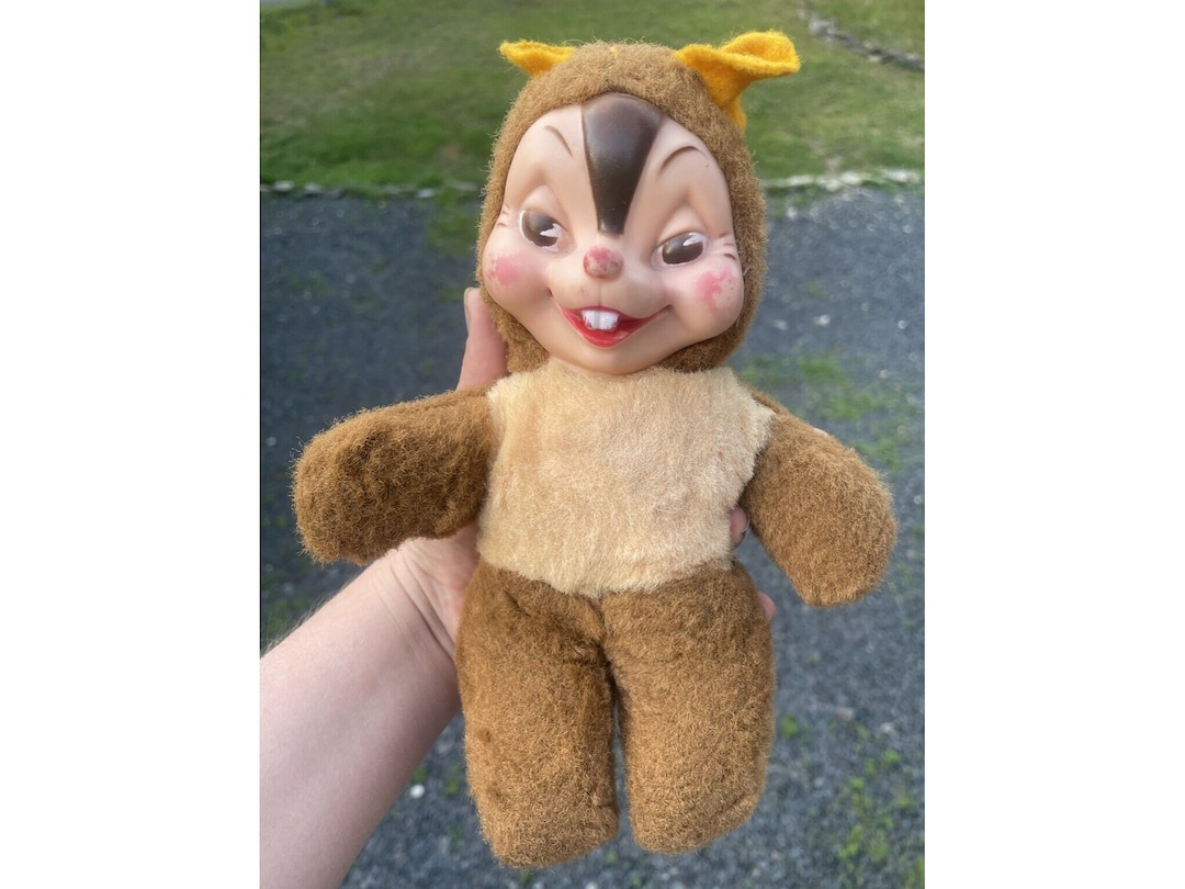 Mid-century Modern Rushton Gund Rubber Faced Chipmunk Plush Animal Toy Vintage - Etsy