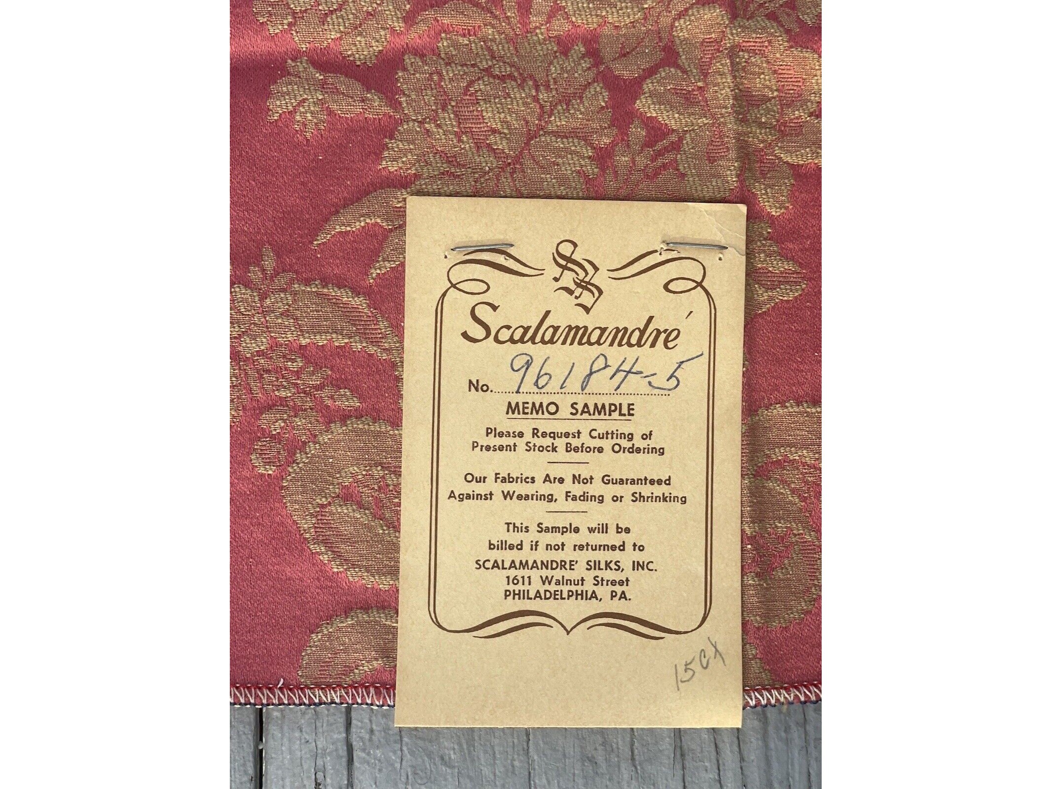 ROSE PINK Mid-century Modern Miramar Damask 100% Silk Scalamandre Silks ...