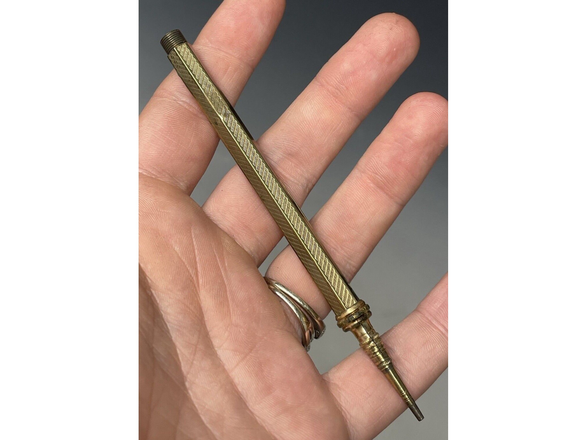 Antique Victorian Edwardian Mechanical Gold Filled Pencil Writing Tool ...