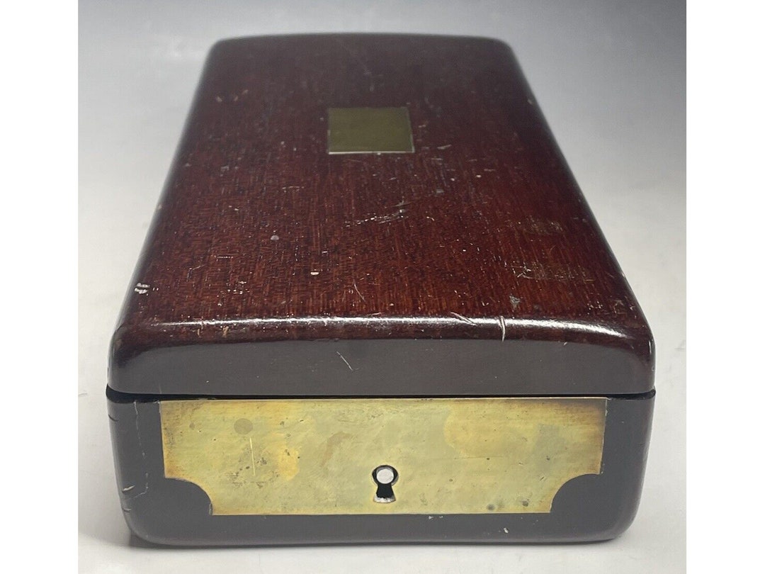Antique 19th C. Mahogany Surgeon Rear Hinge Wooden Doctor's Box Medical ...