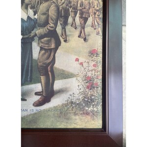 WWI WW1 US Army Print Man No Slacker Military Recruitment Renesch 16x20 ...
