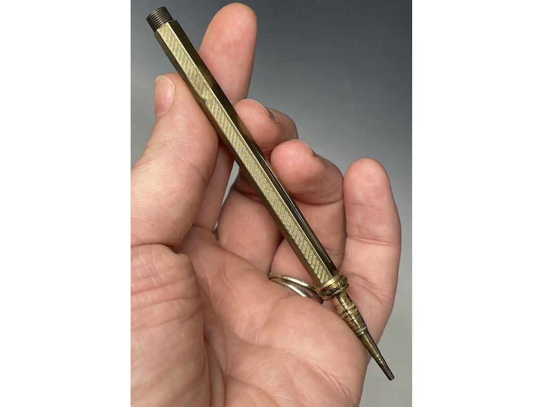 Antique Victorian Edwardian Mechanical Gold Filled Pencil Writing Tool ...