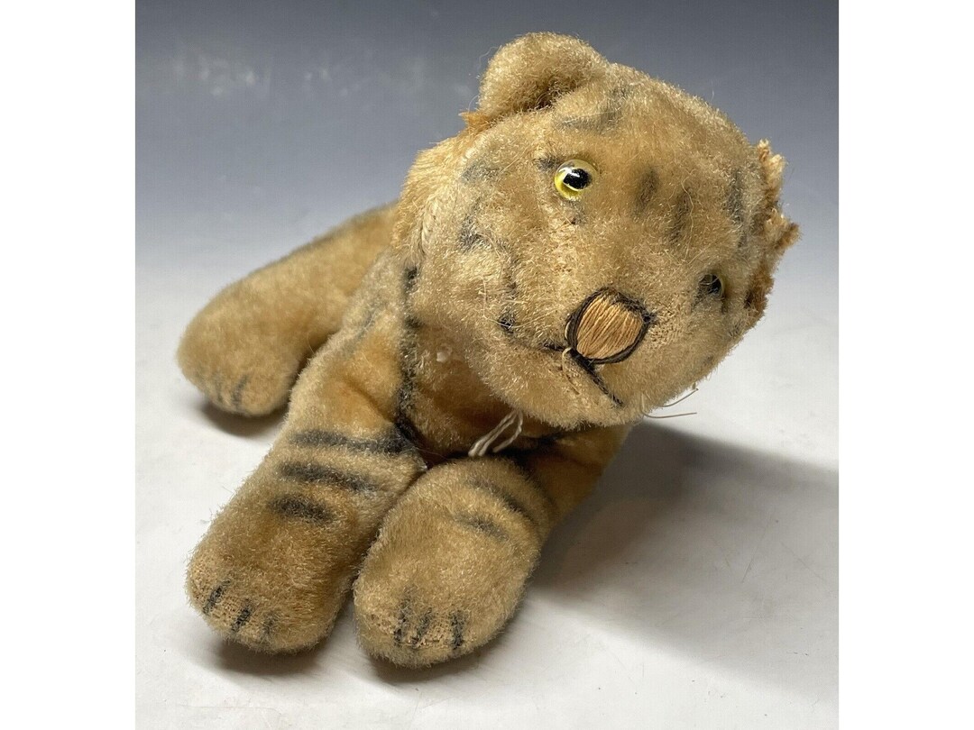 Vintage Mohair Tiger Cub Stuffed Plush Mid-century Modern Children's ...