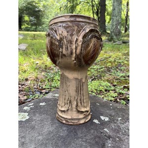 RARE Mid-century Modern Brutalist Marjorie Graham Trout Pottery Vase CA ...