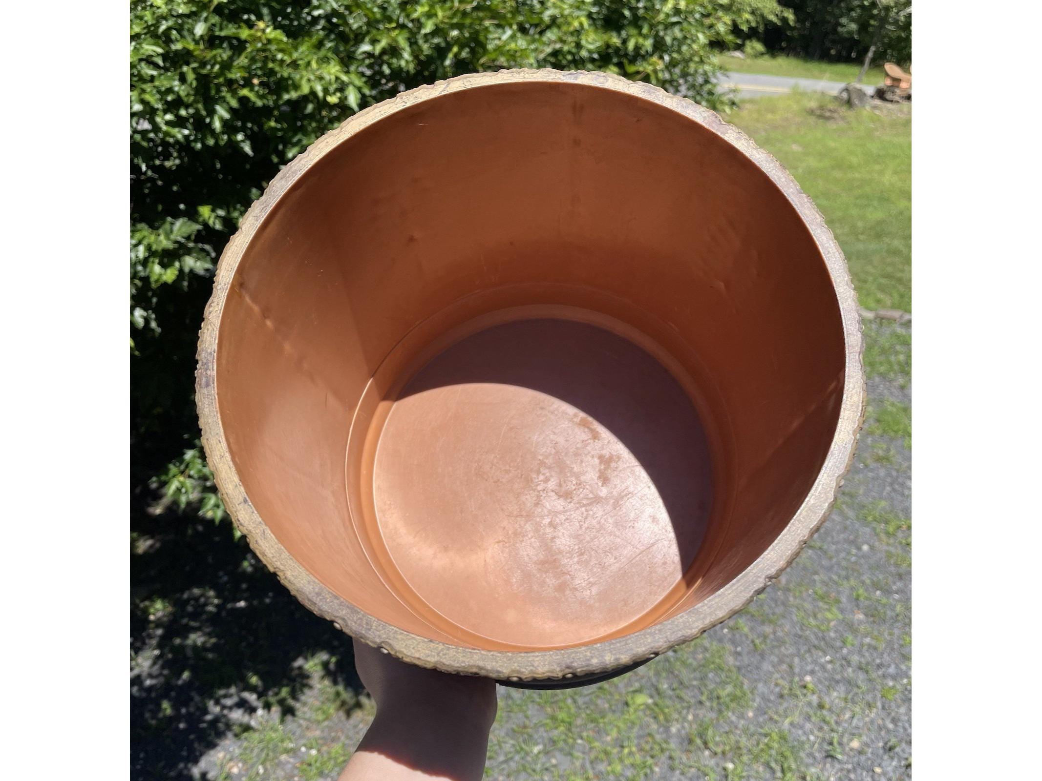 Vintage Max Klein Hollywood Regency Trash Waste Bin Basket Can Interior ...