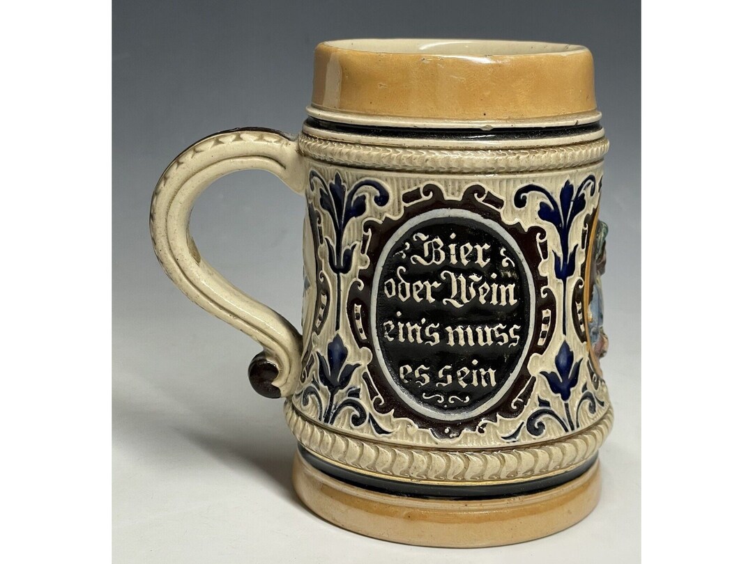 Antique / Vintage 20th C. Stein Beer Wine Bier Wein German Mug - Etsy
